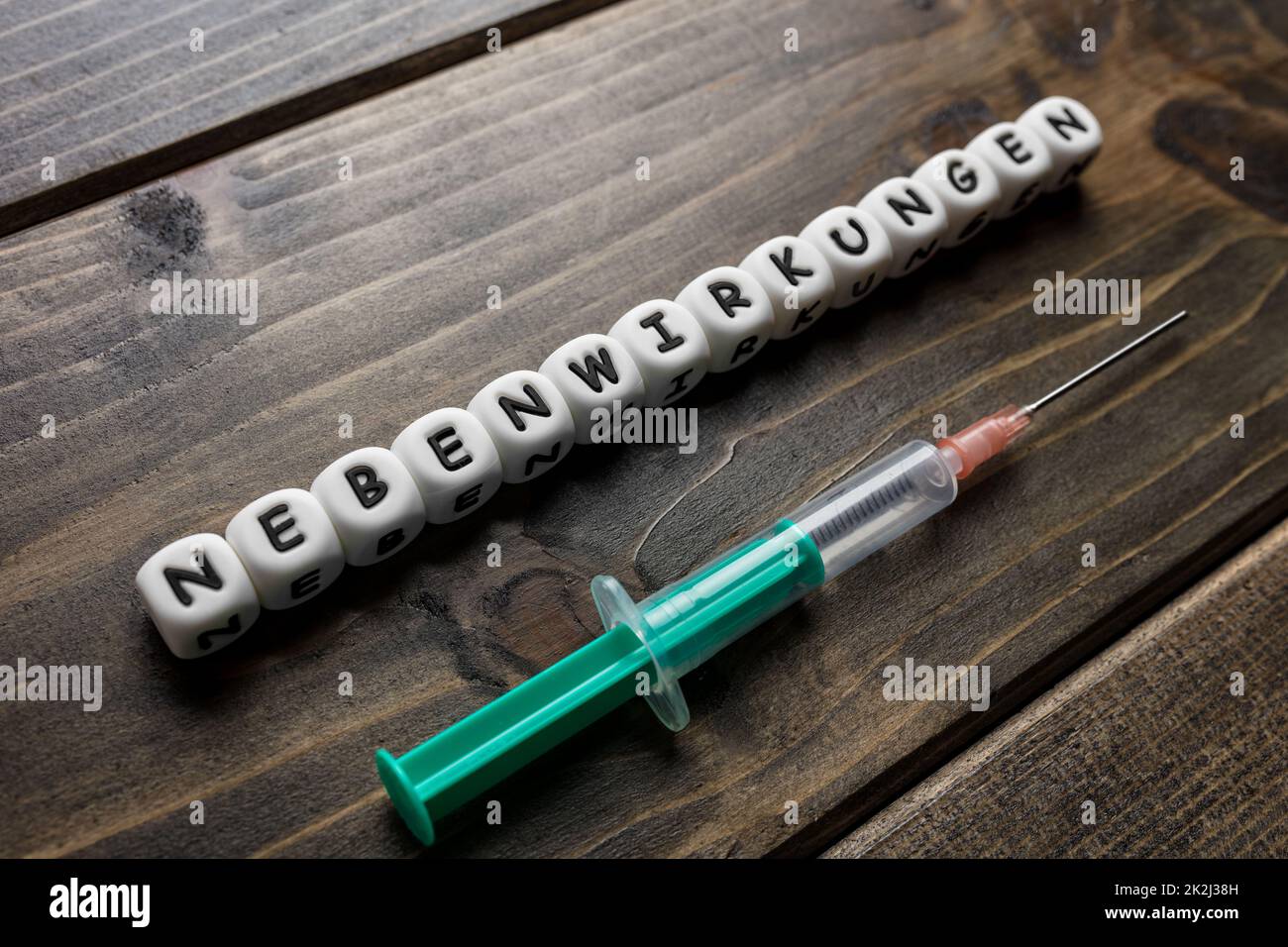 Corona virus Covid-19 vaccine text background in German Stock Photo - Alamy