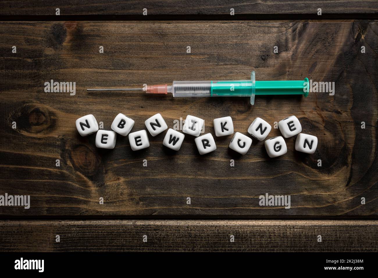 Corona virus Covid-19 vaccine text background in German Stock Photo - Alamy