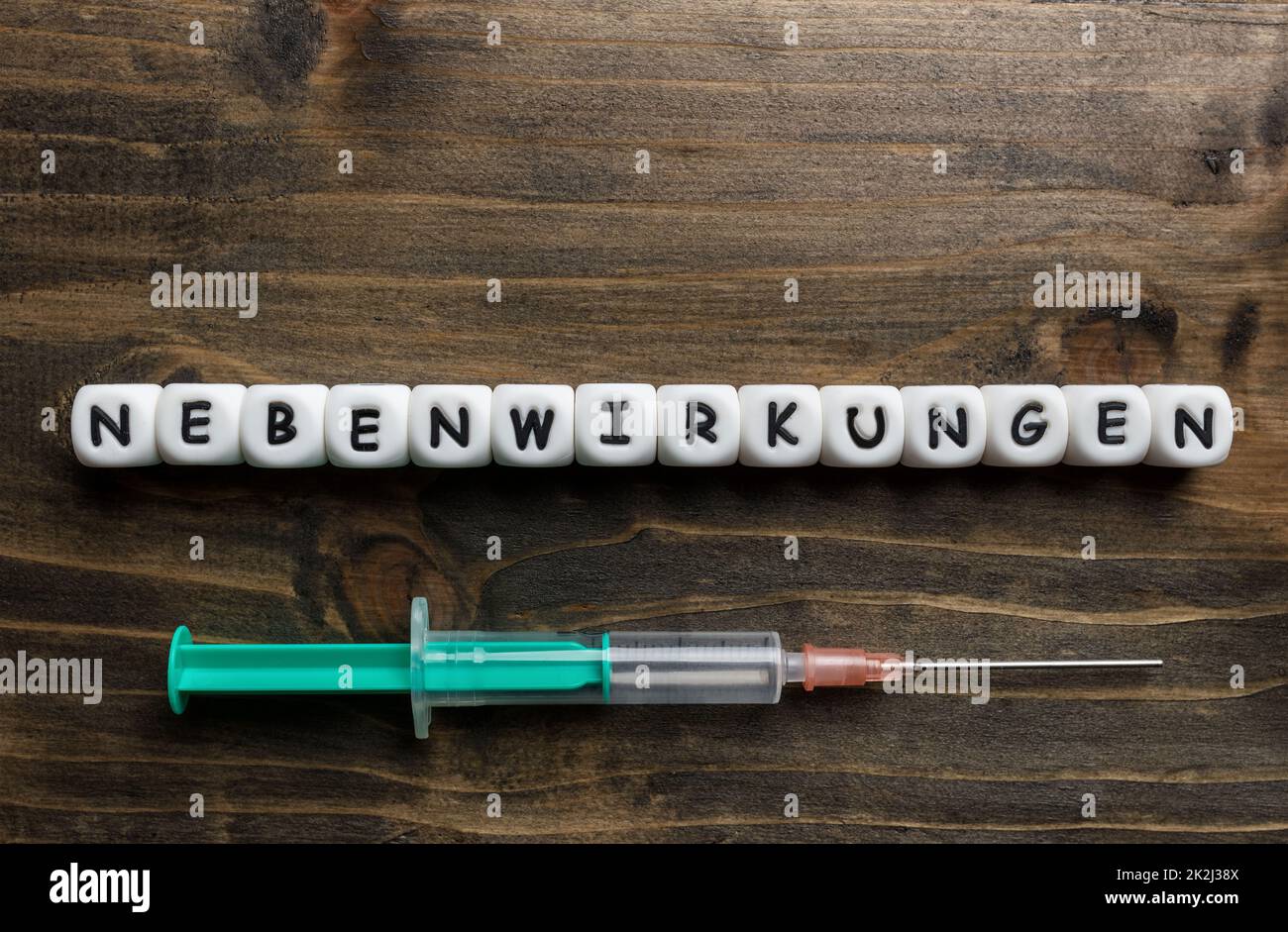 Corona virus Covid-19 vaccine text background in German Stock Photo - Alamy