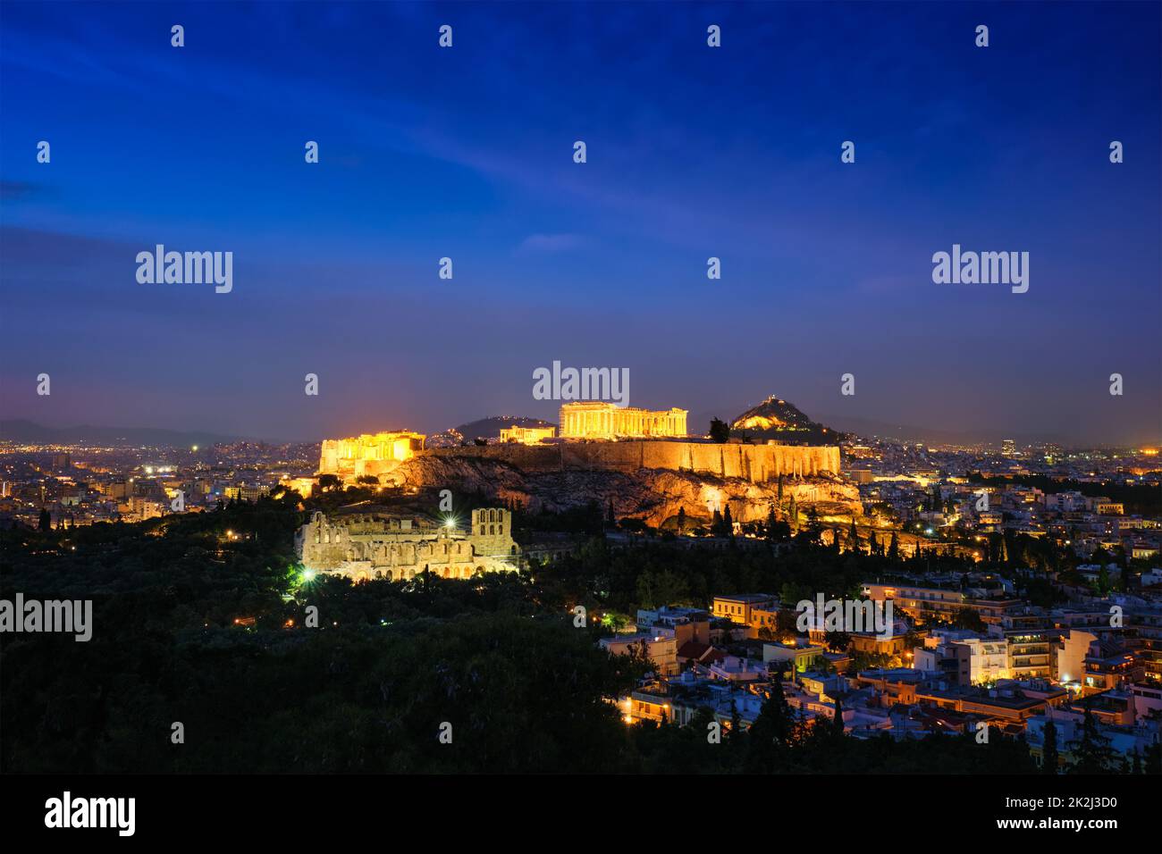 Iconic Parthenon Temple at the Acropolis of Athens, Greece Stock Photo ...