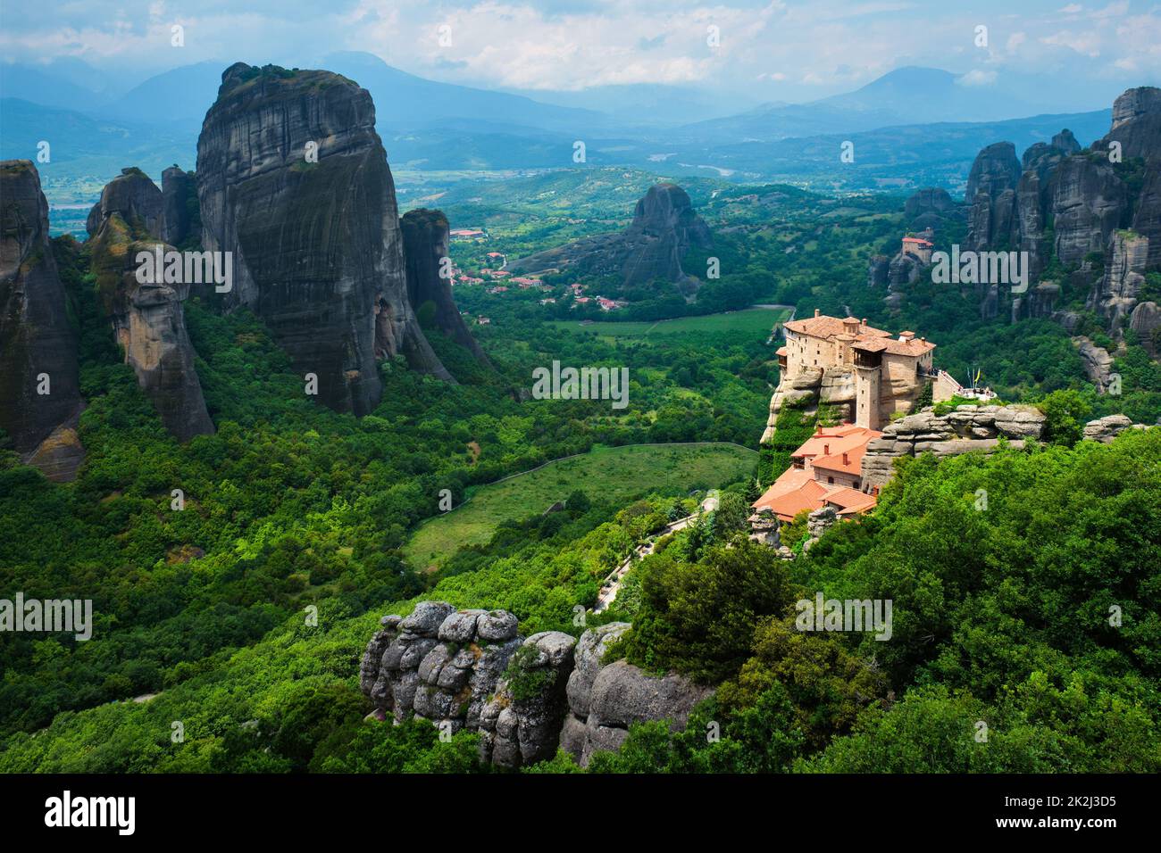 Monasteries of Meteora, Greece Stock Photo - Alamy
