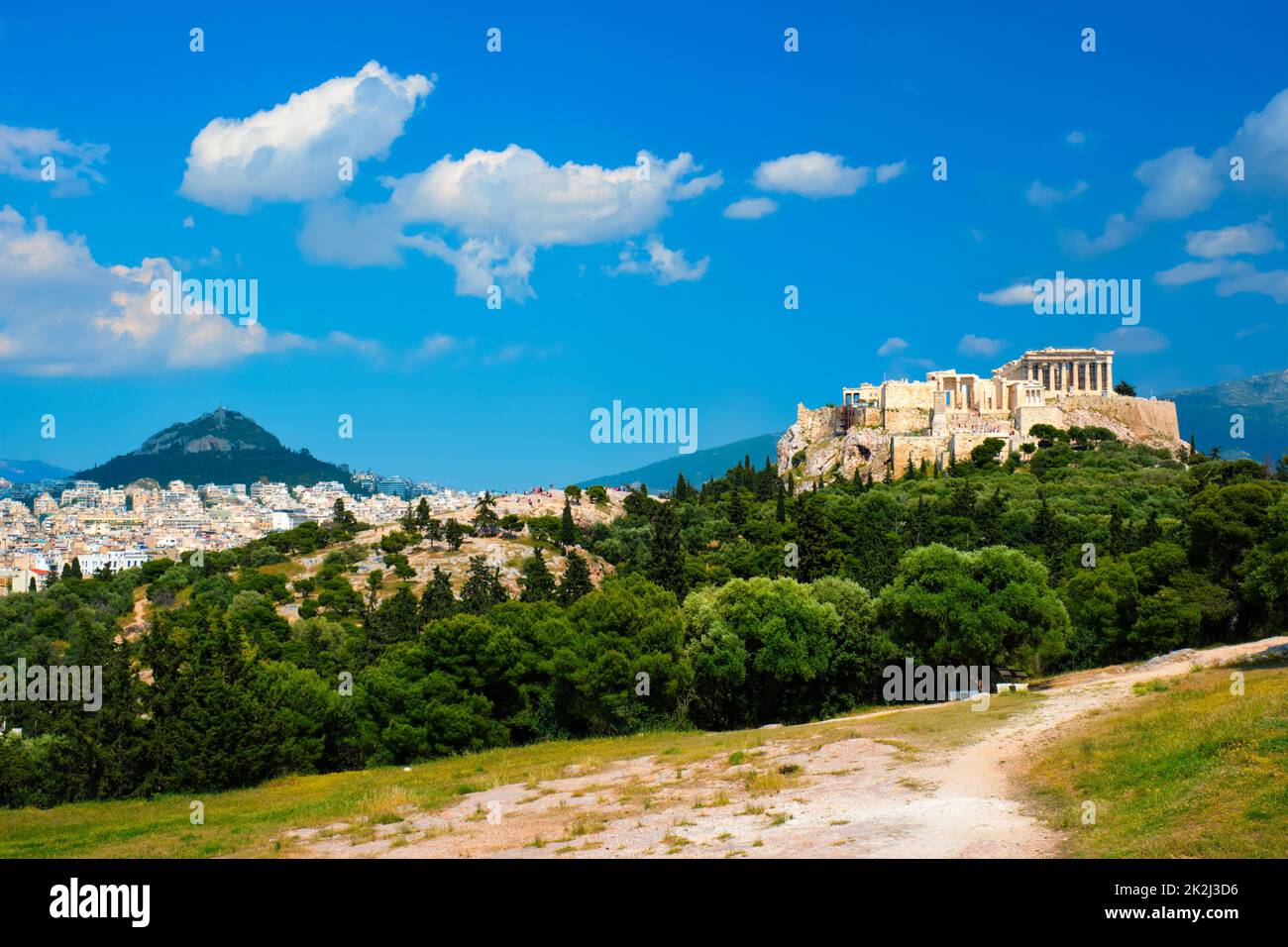 Iconic Parthenon Temple at the Acropolis of Athens, Greece Stock Photo ...