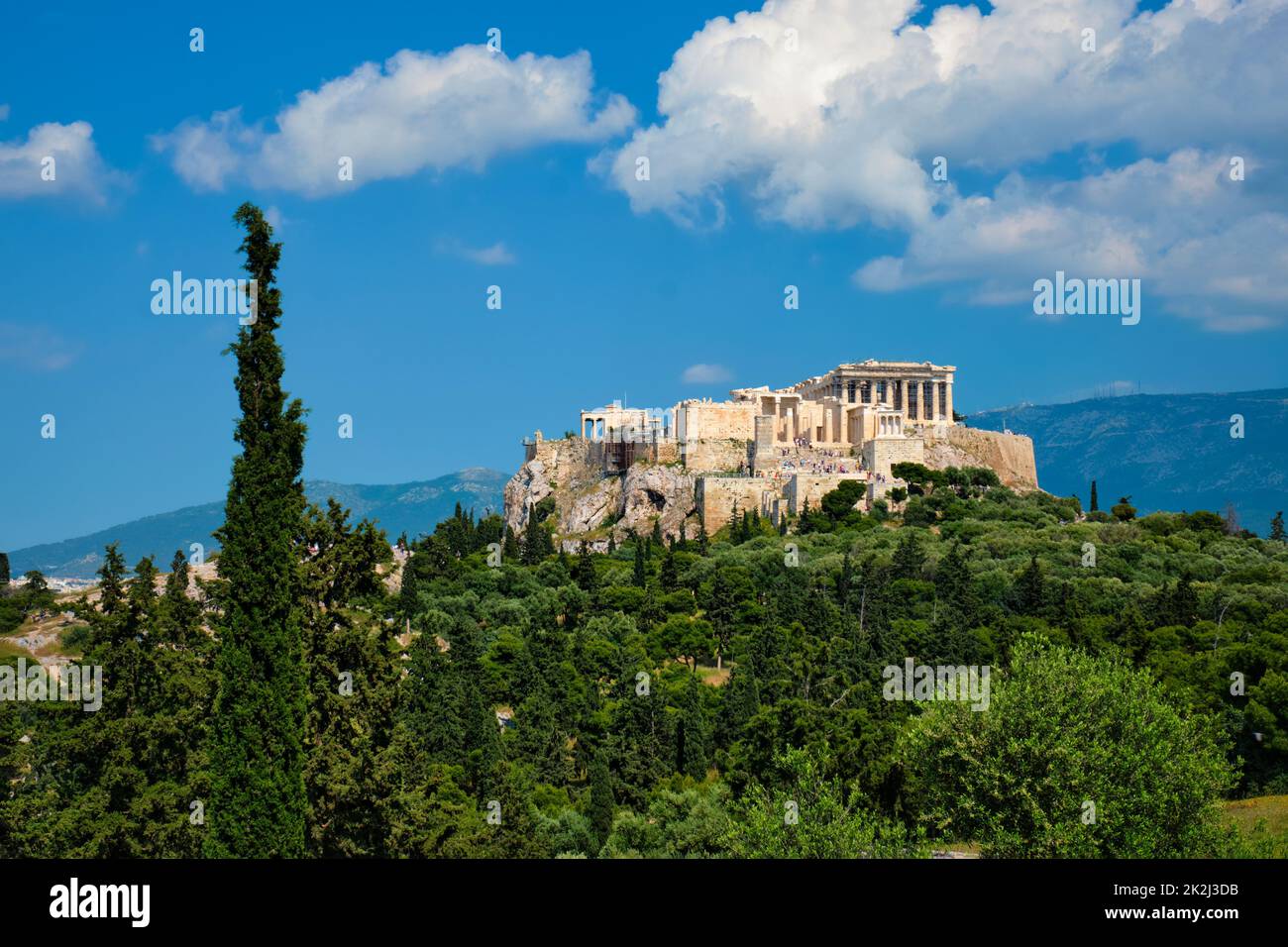 Iconic Parthenon Temple at the Acropolis of Athens, Greece Stock Photo ...