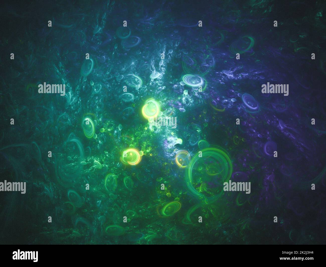 Abstract fractal art background, suggestive of astronomy and nebula ...