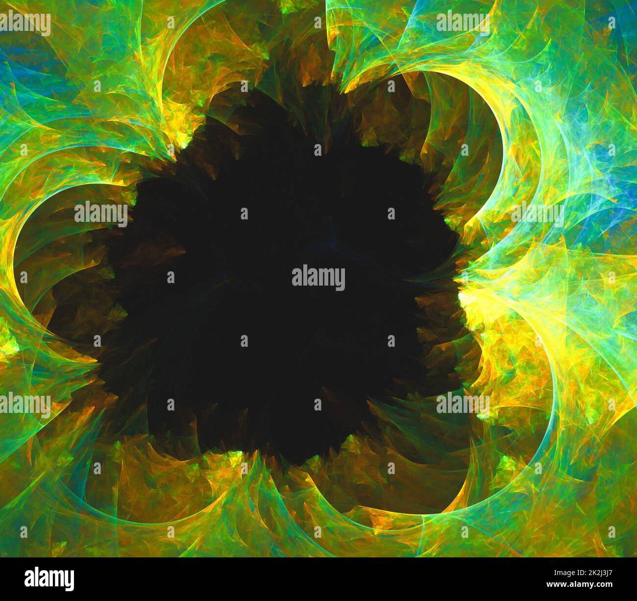 Abstract fractal art background, suggestive of astronomy and nebula ...