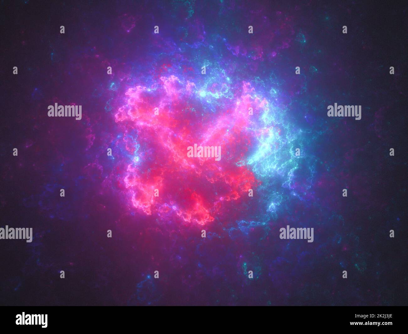 Pink And Blue Nebula