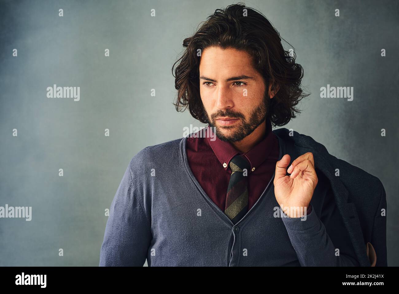 Handsome blazer pose for men hi-res stock photography and images - Alamy