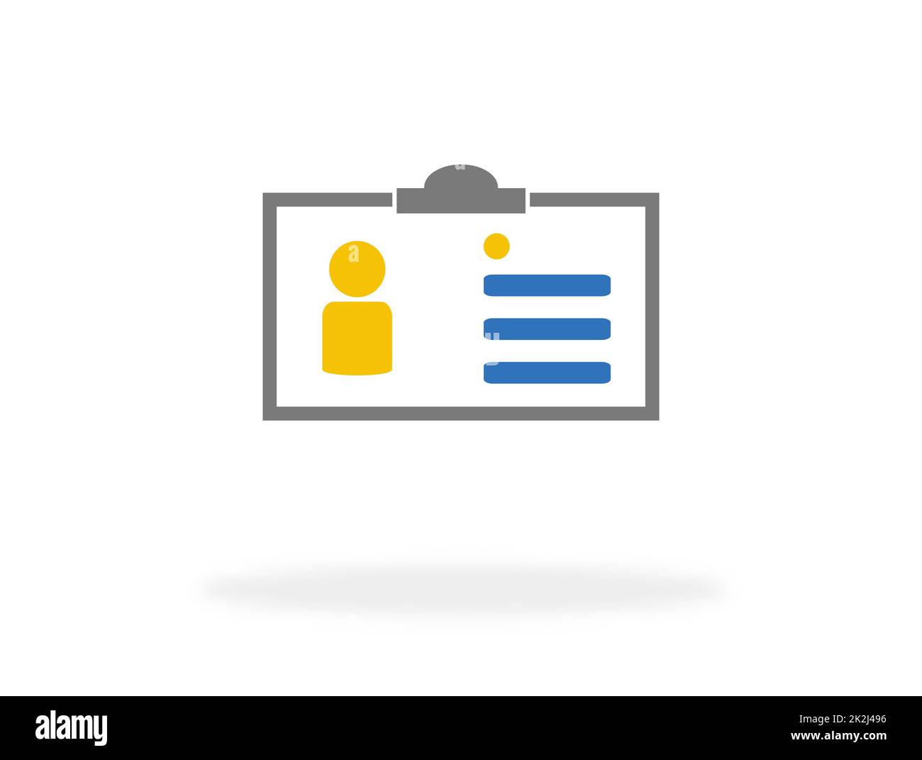 Personal information passport icon Cut Out Stock Images & Pictures - Alamy