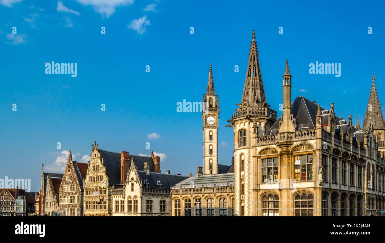 Flemish architecture in Ghent, Belgium Stock Photo - Alamy