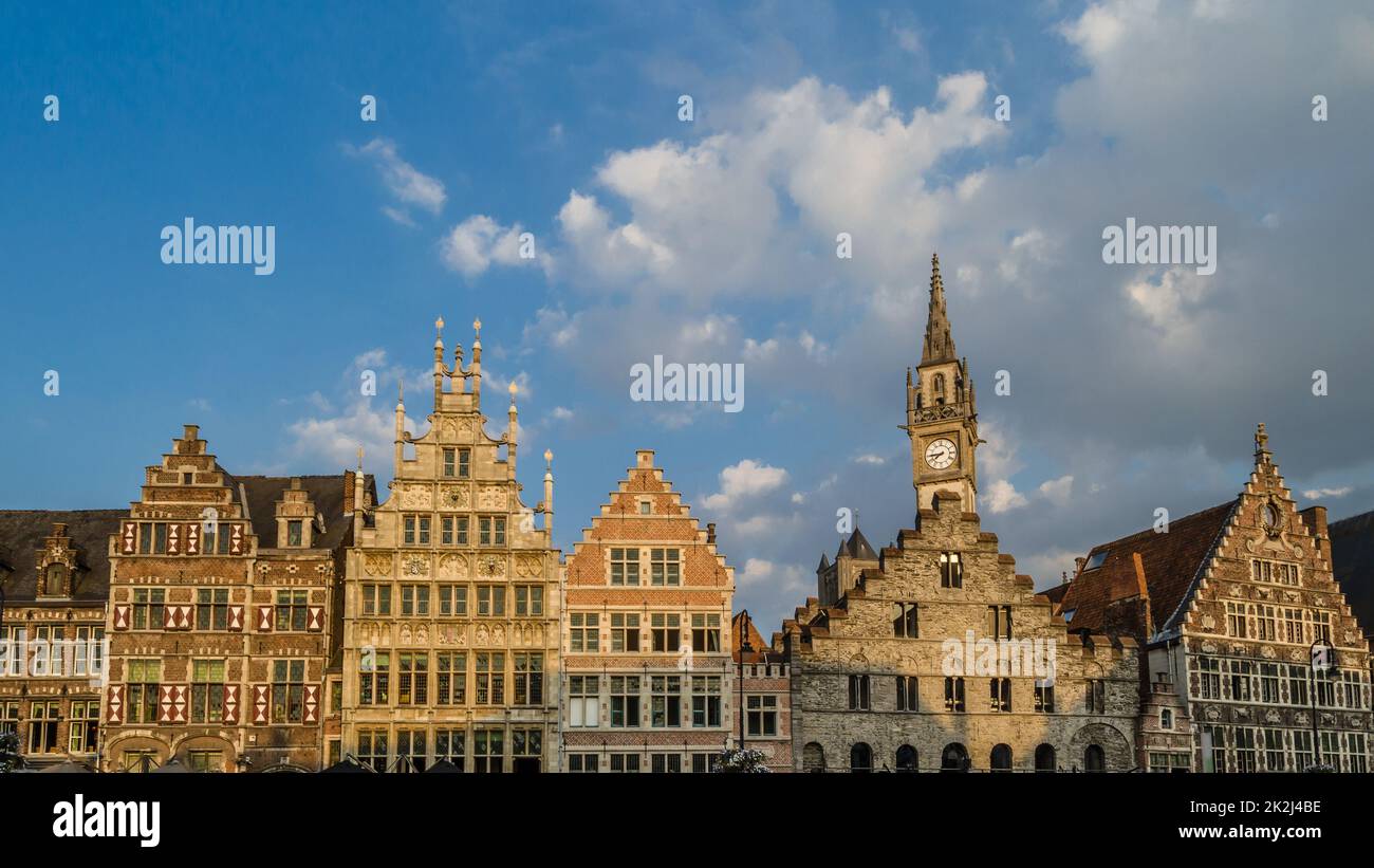 Flemish architecture in Ghent, Belgium Stock Photo - Alamy