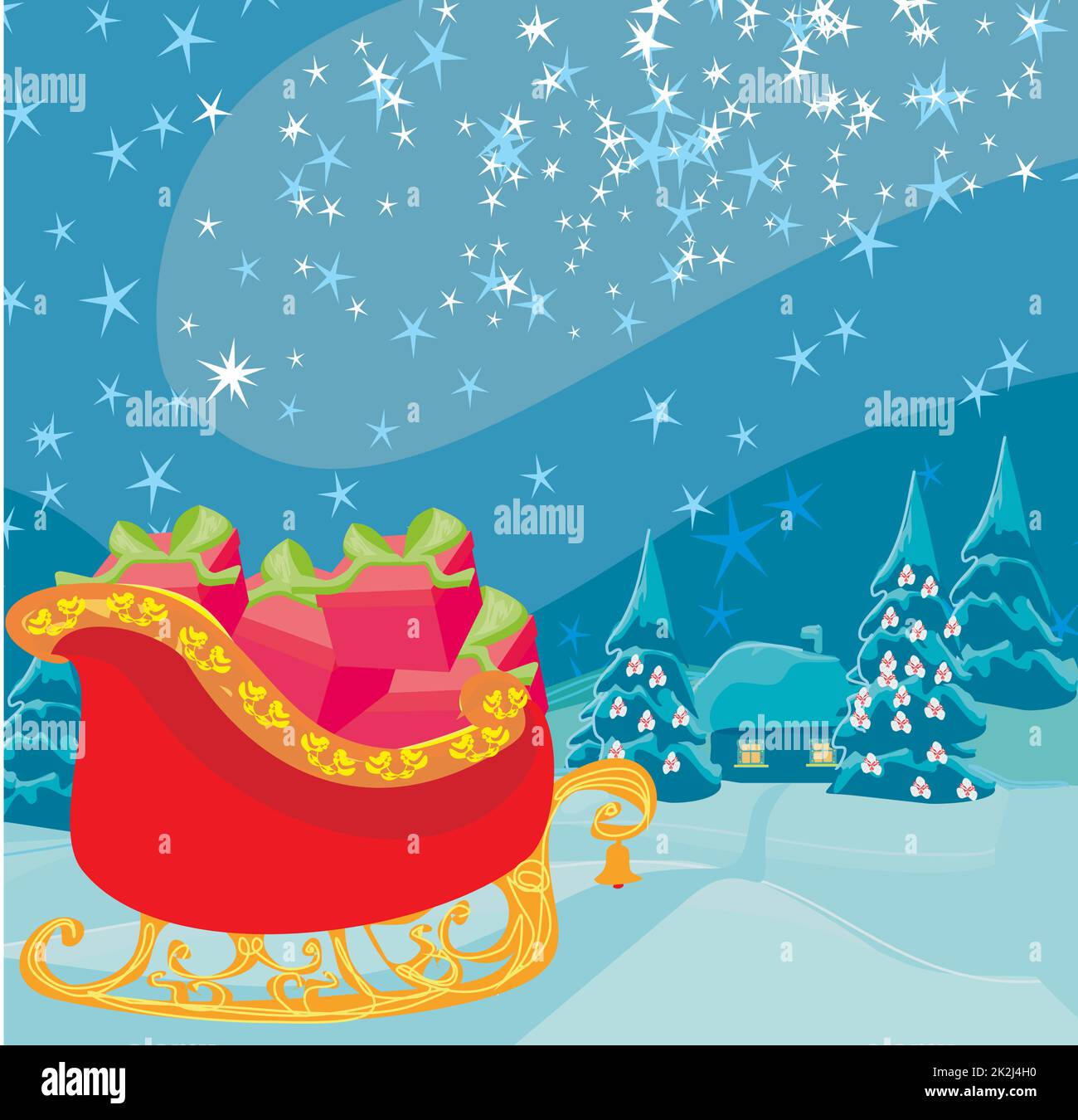 Santas sledge hi-res stock photography and images - Alamy