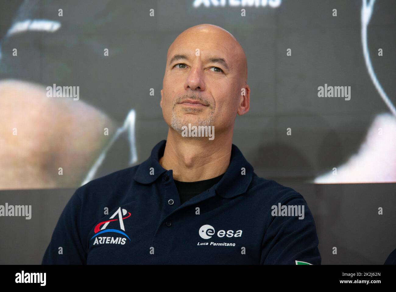European Space Agency's astronaut Luca Parmitano takes part in a press ...