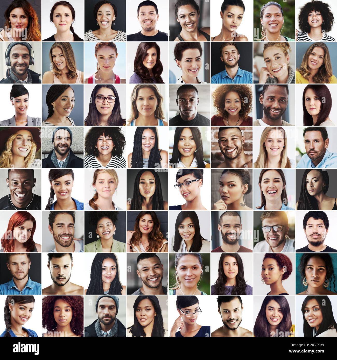 Diverse crowd faces hi-res stock photography and images - Alamy