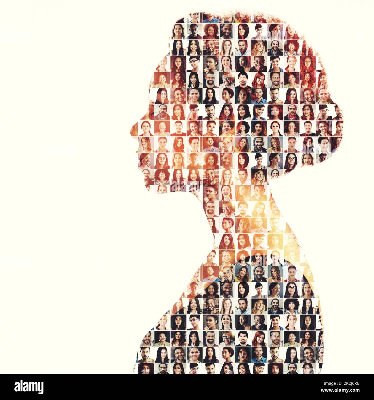 Diverse crowd faces hi-res stock photography and images - Alamy