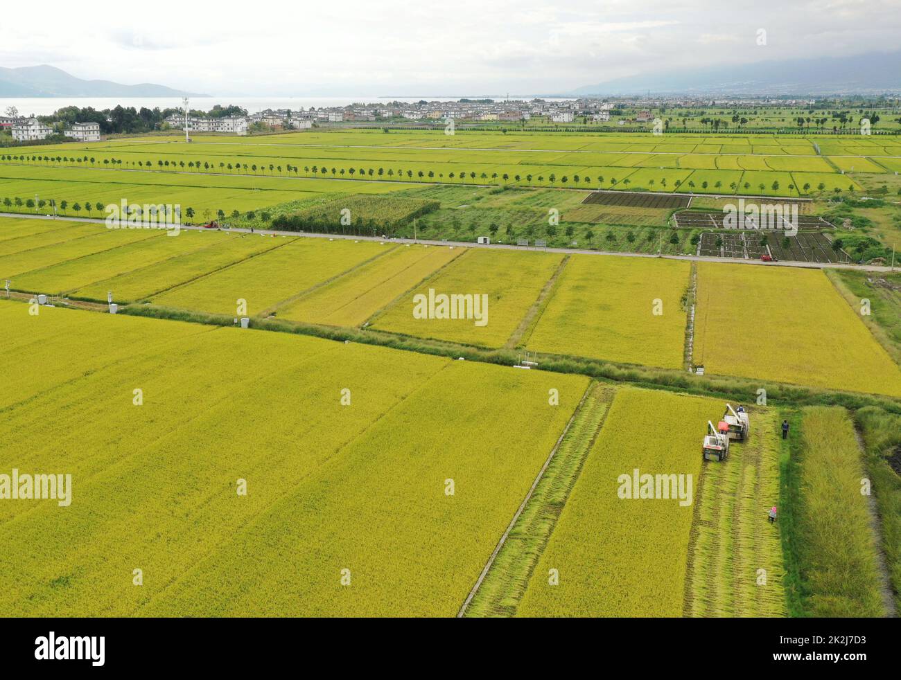 Beijing, China. 22nd Sep, 2022. Aerial photo taken on Sept. 22, 2022 ...
