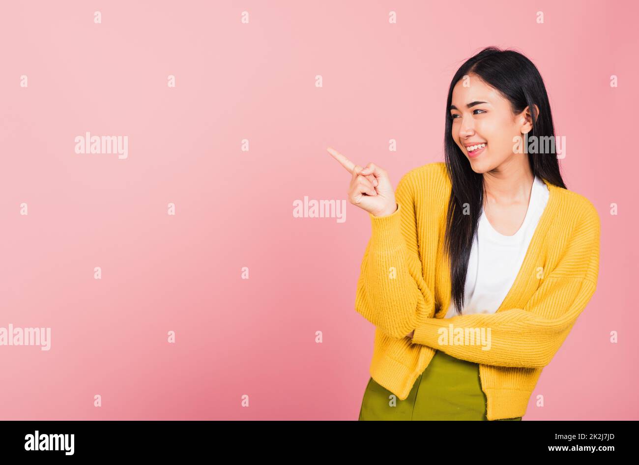 Finger pointing side view hi-res stock photography and images - Alamy