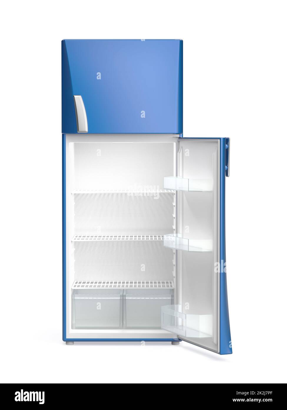 Empty fridge open door Cut Out Stock Images & Pictures - Alamy
