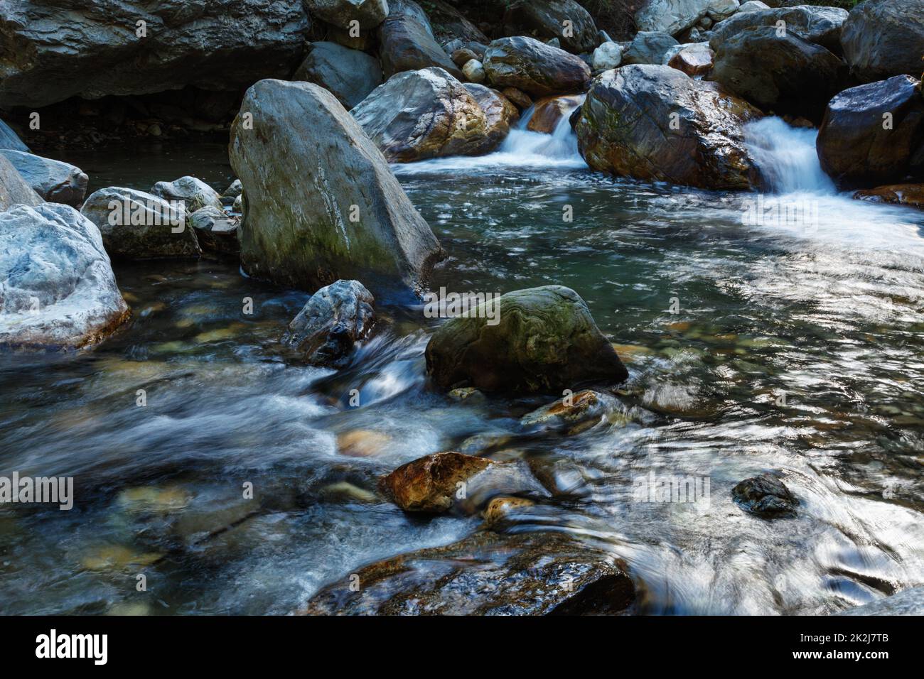 Waterfall. Jibi, Himachal Pradesh Stock Photo - Alamy