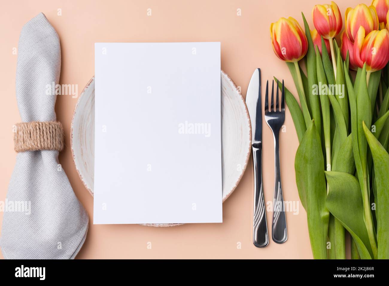 Blank Restaurant Menu Cover
