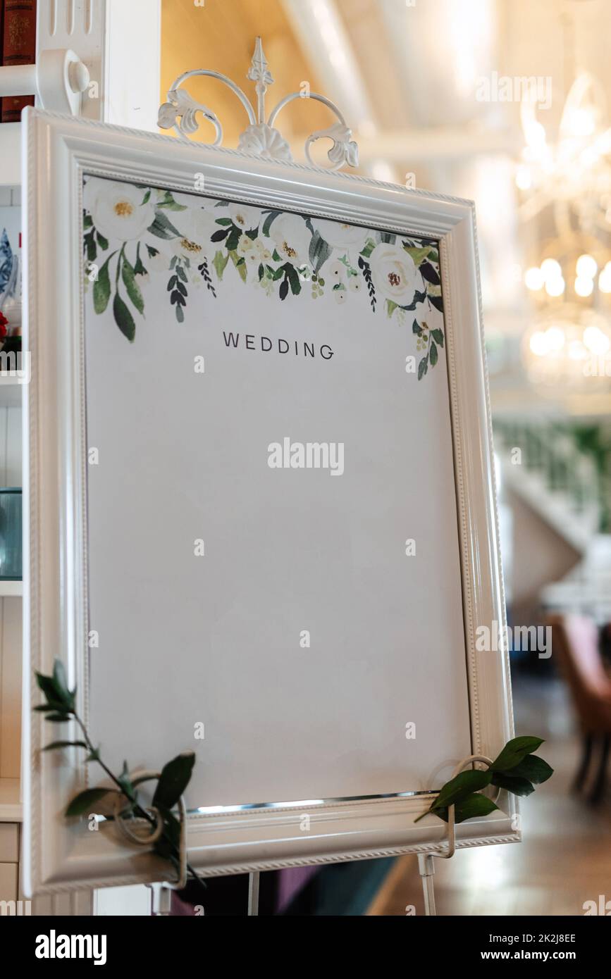 seating plate for restaurant guests Stock Photo - Alamy