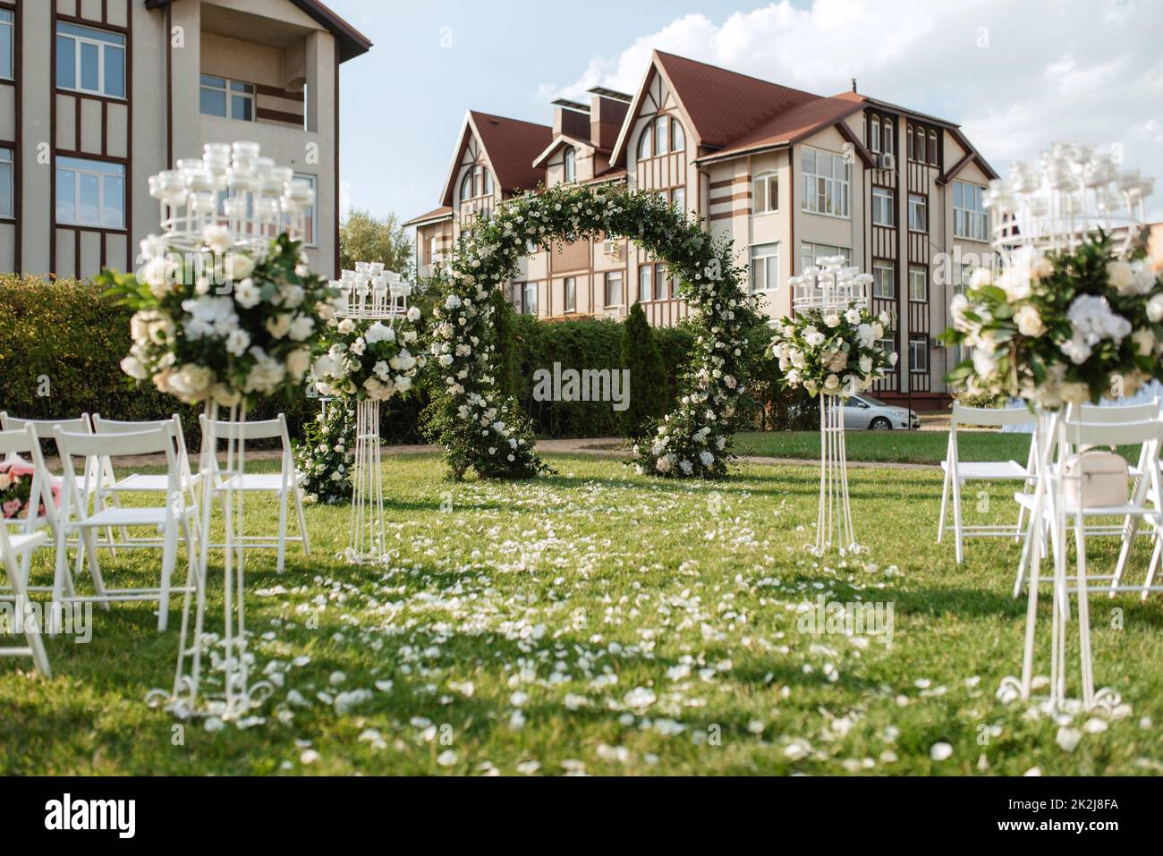wedding ceremony area Stock Photo - Alamy