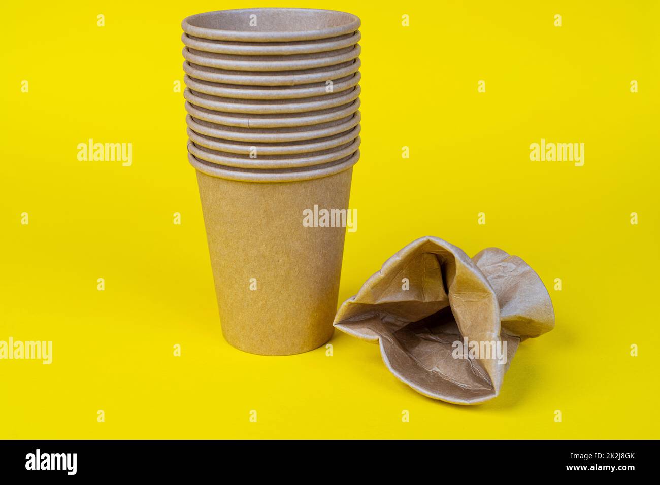 recycled paper cups Stock Photo - Alamy