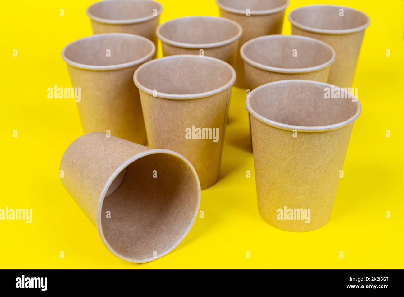 recycled paper cups Stock Photo - Alamy