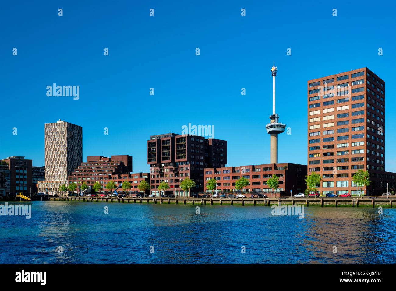 Rotterdam cityscape with Euromast and Nieuwe Maas river Stock Photo - Alamy