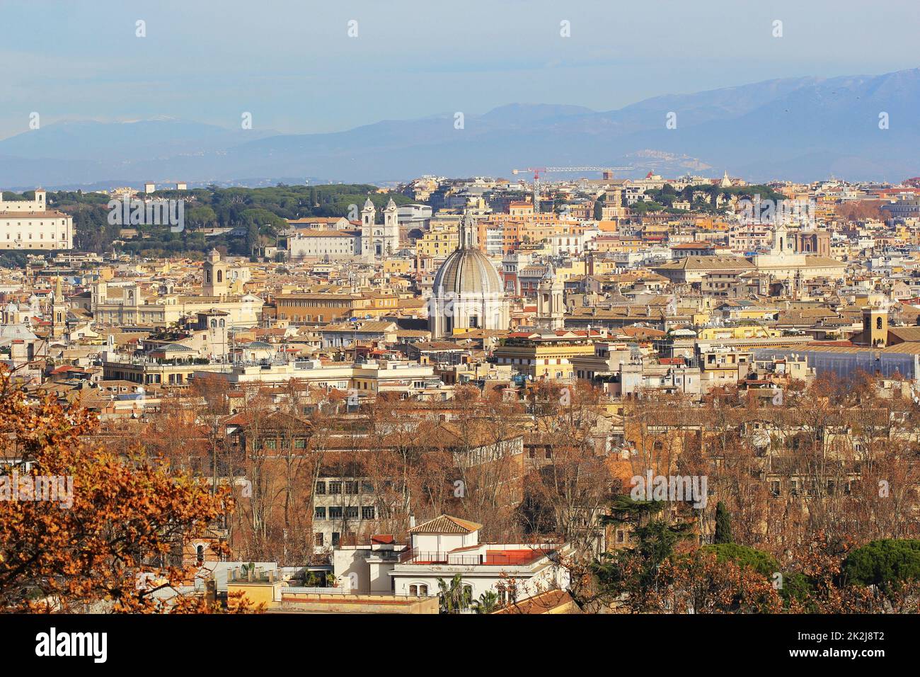 Rome view from janiculum terrace hi-res stock photography and images ...