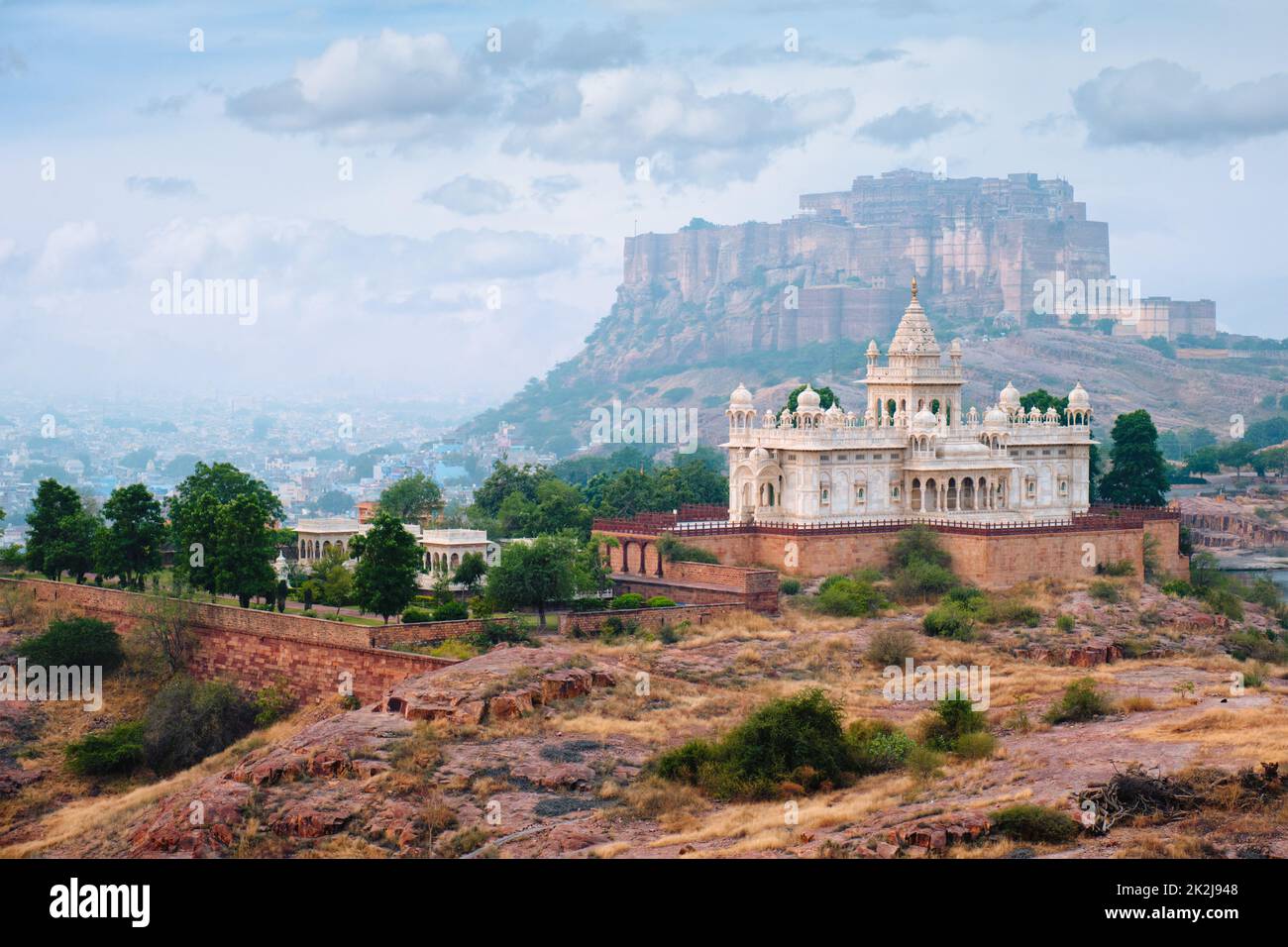 Jaswanth Thada mausoleum, Jodhpur, Rajasthan, India Stock Photo - Alamy