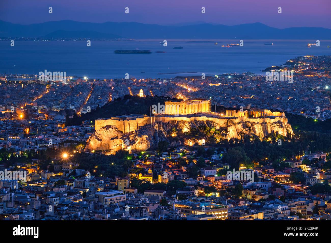 Iconic Parthenon Temple at the Acropolis of Athens, Greece Stock Photo ...