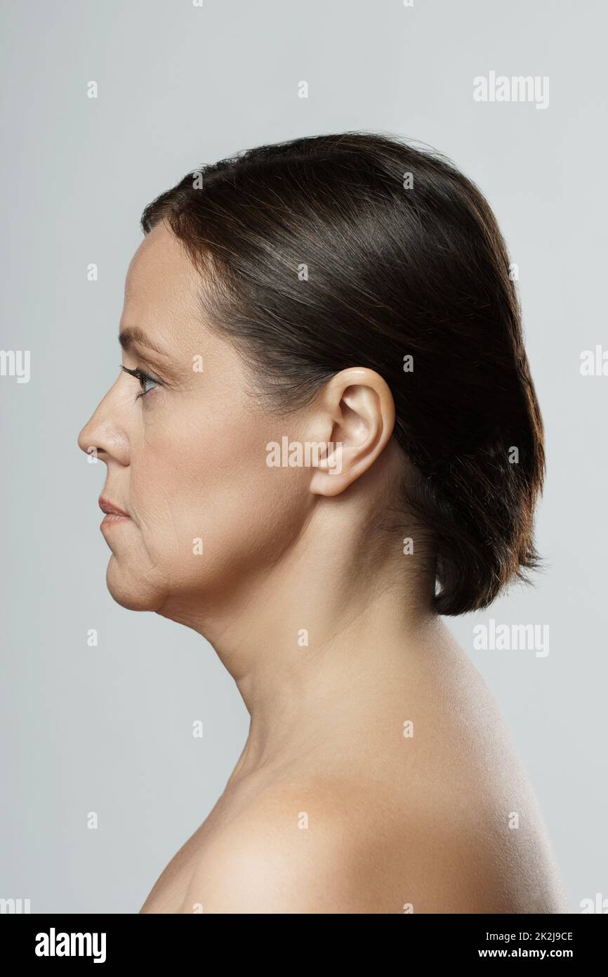 Pretty woman clean skin hi-res stock photography and images - Alamy