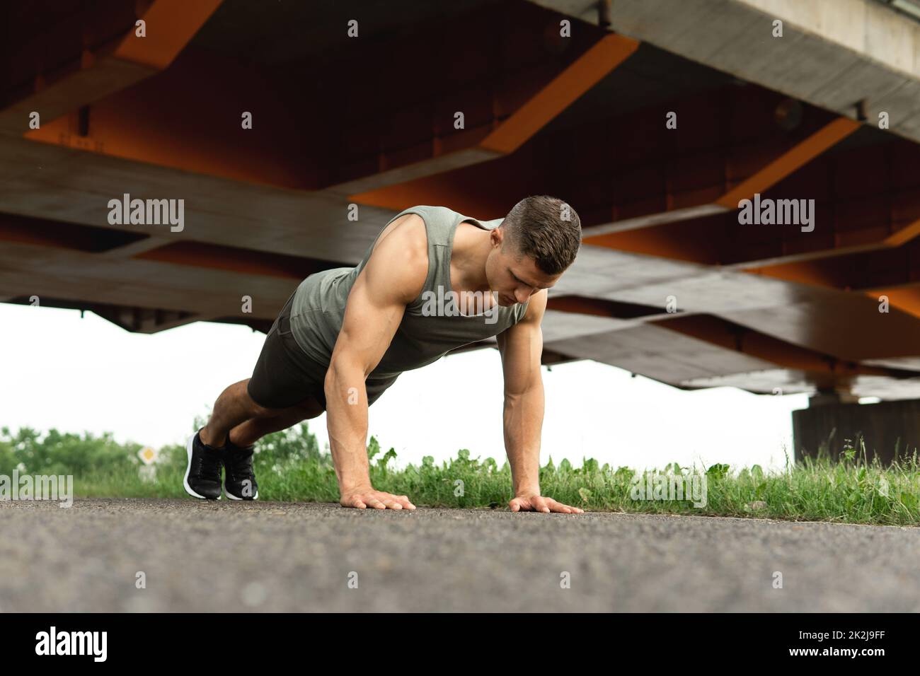 Attractive muscular young man hi-res stock photography and images - Alamy