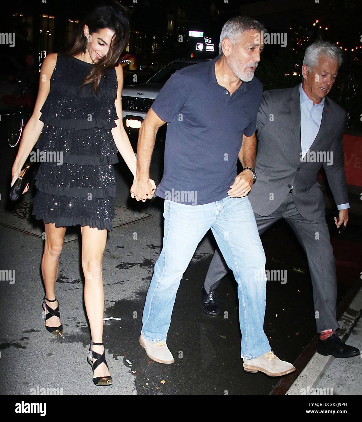George Clooney, Amal Clooney visit The Whitby Hotel in NYC. -PICTURED ...
