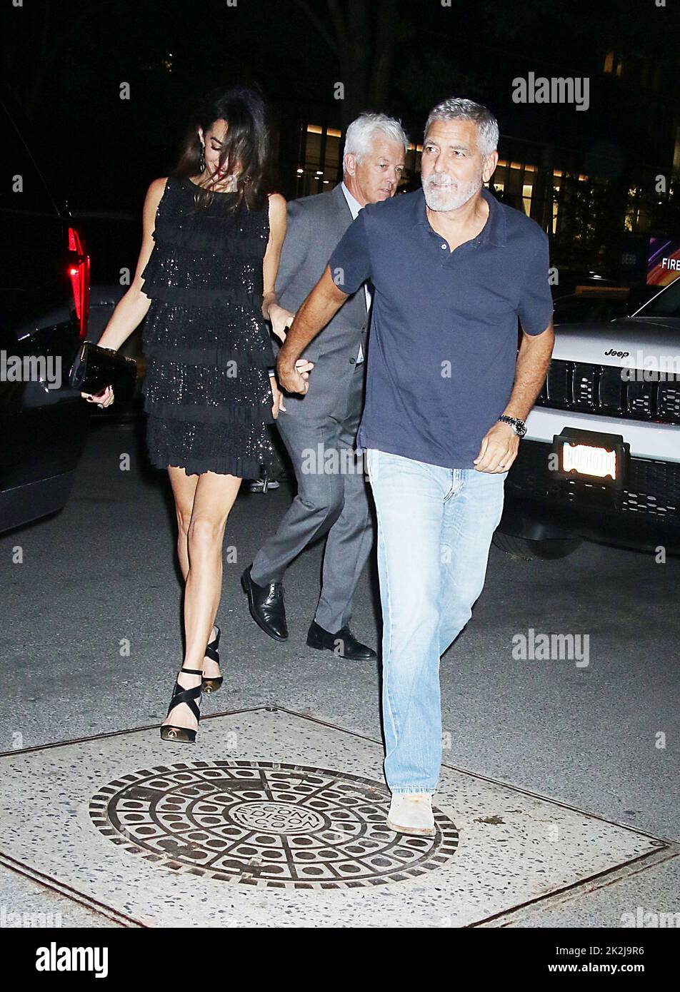 George Clooney, Amal Clooney visit The Whitby Hotel in NYC. -PICTURED ...
