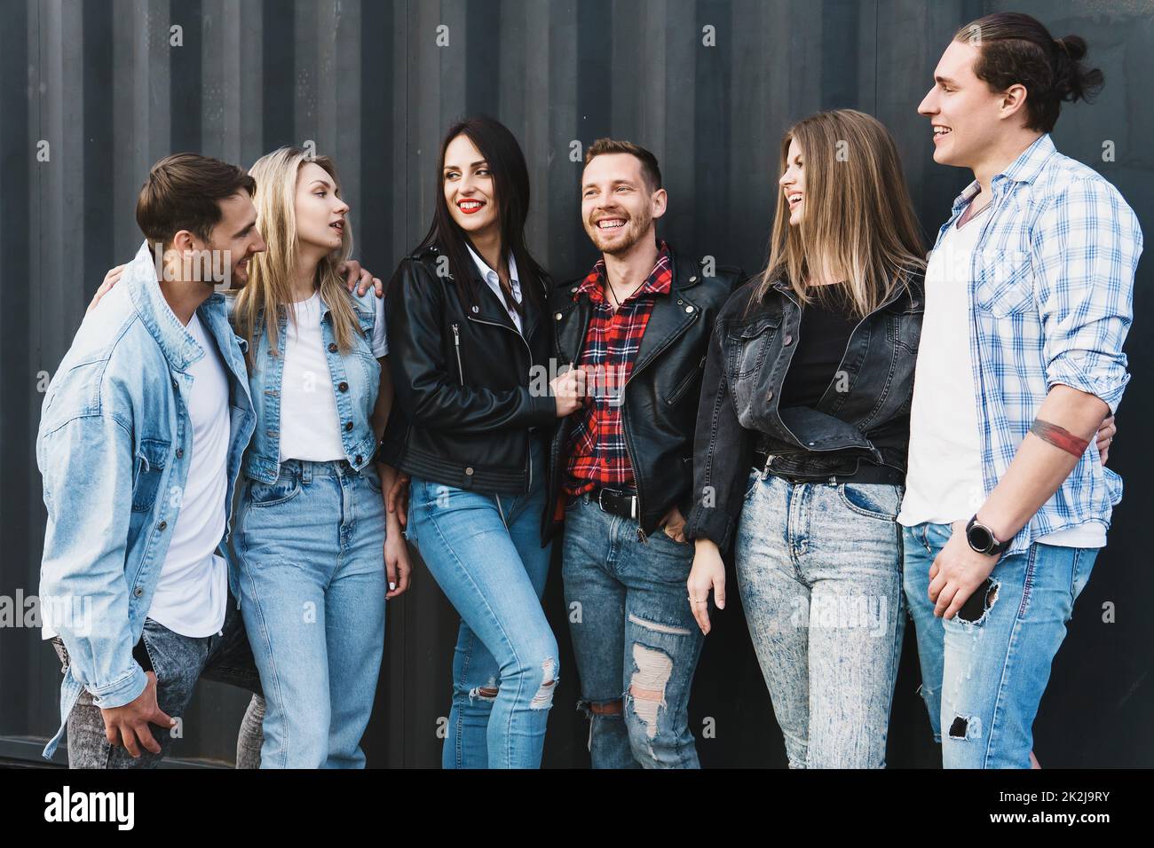 Group young people during hi-res stock photography and images - Alamy