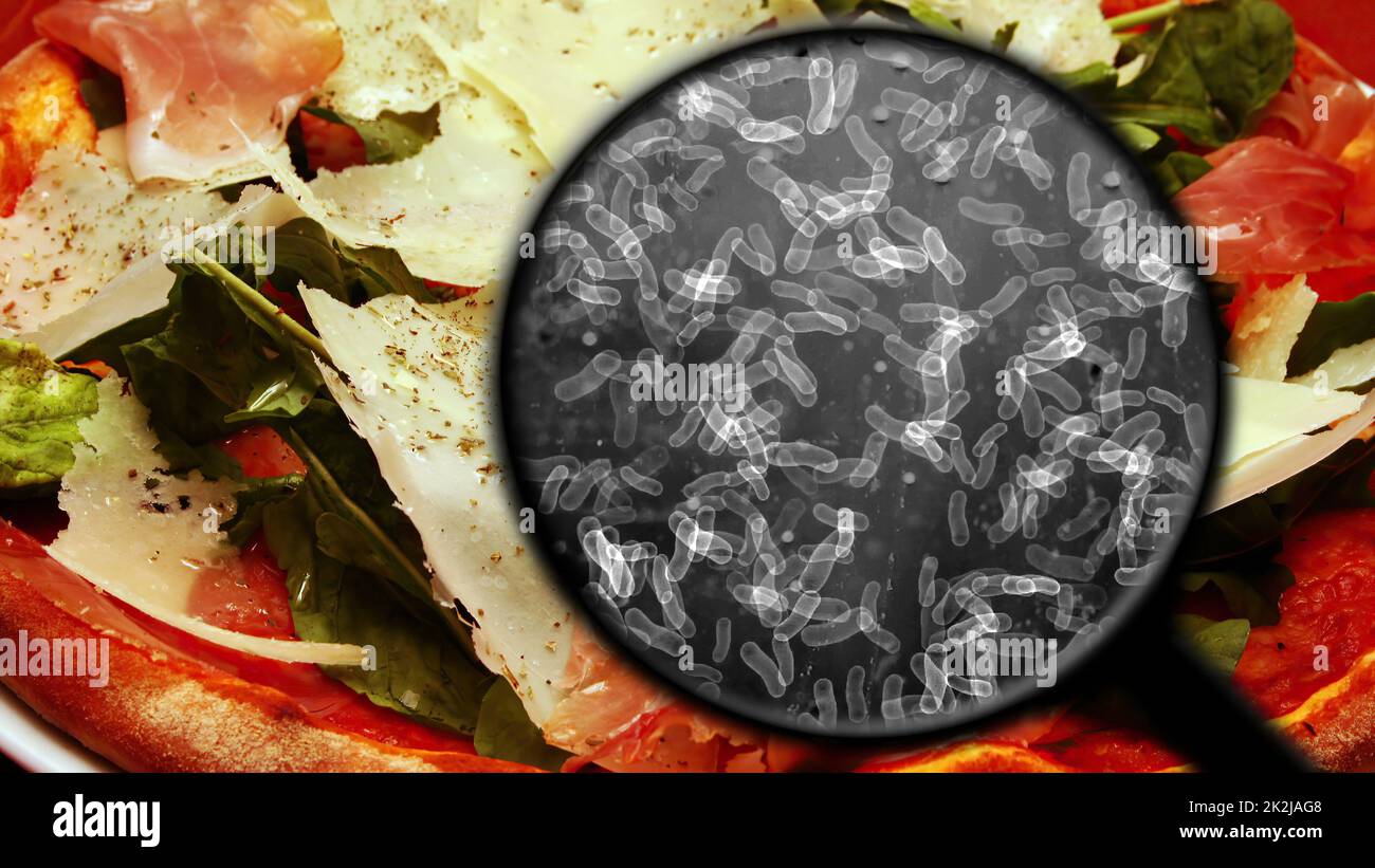 Searching For Bacteria In food Stock Photo - Alamy