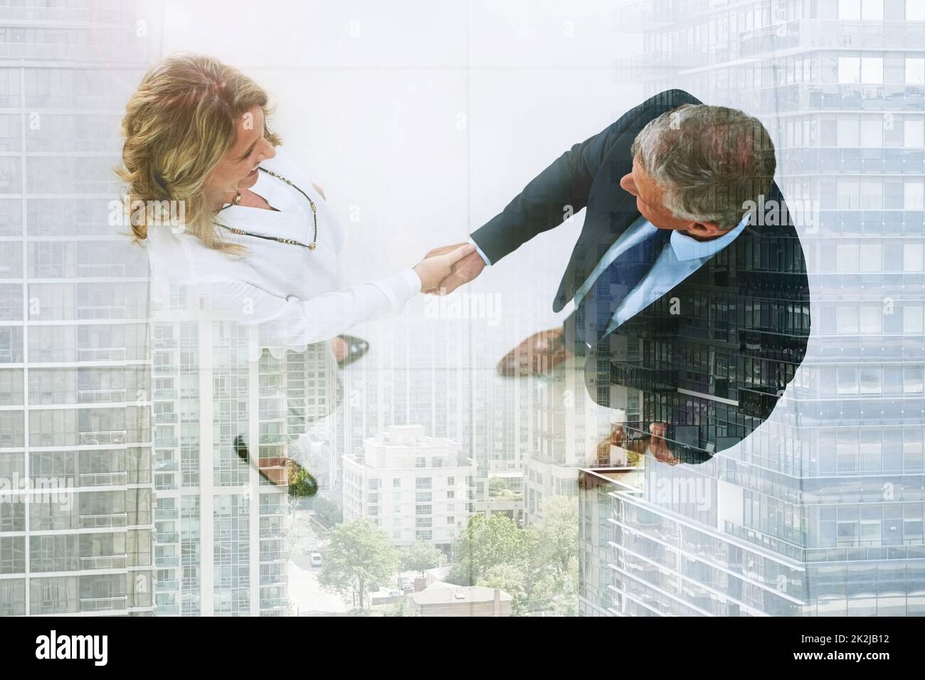 Business handshake multiple hi-res stock photography and images - Alamy