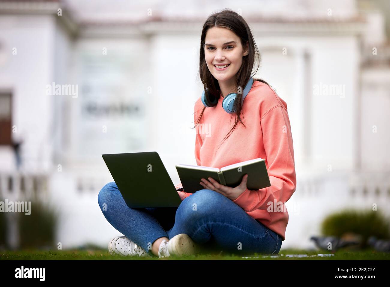 Female Students Using Laptop