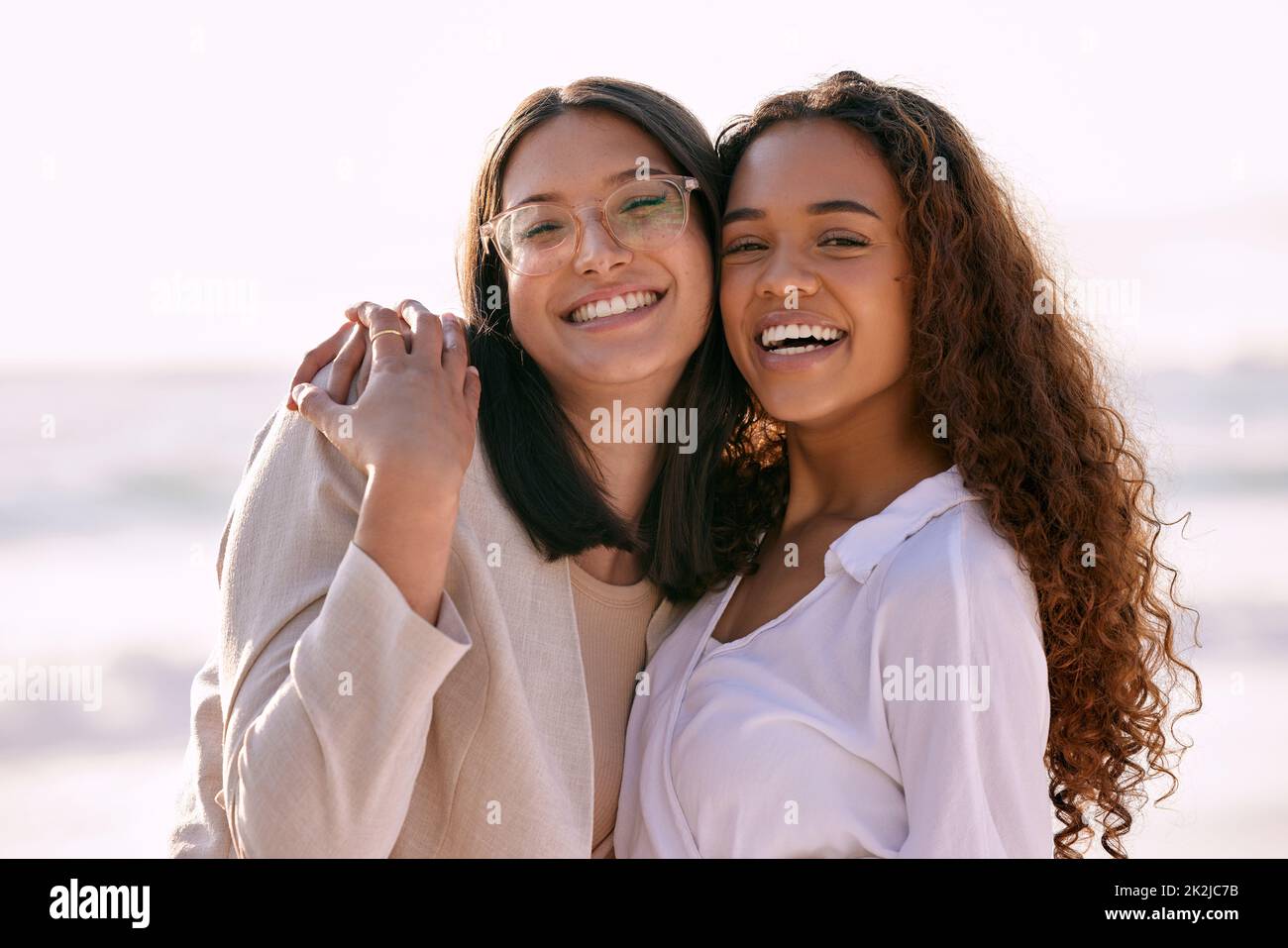 We understand each other better than anyone else. Shot of two best ...