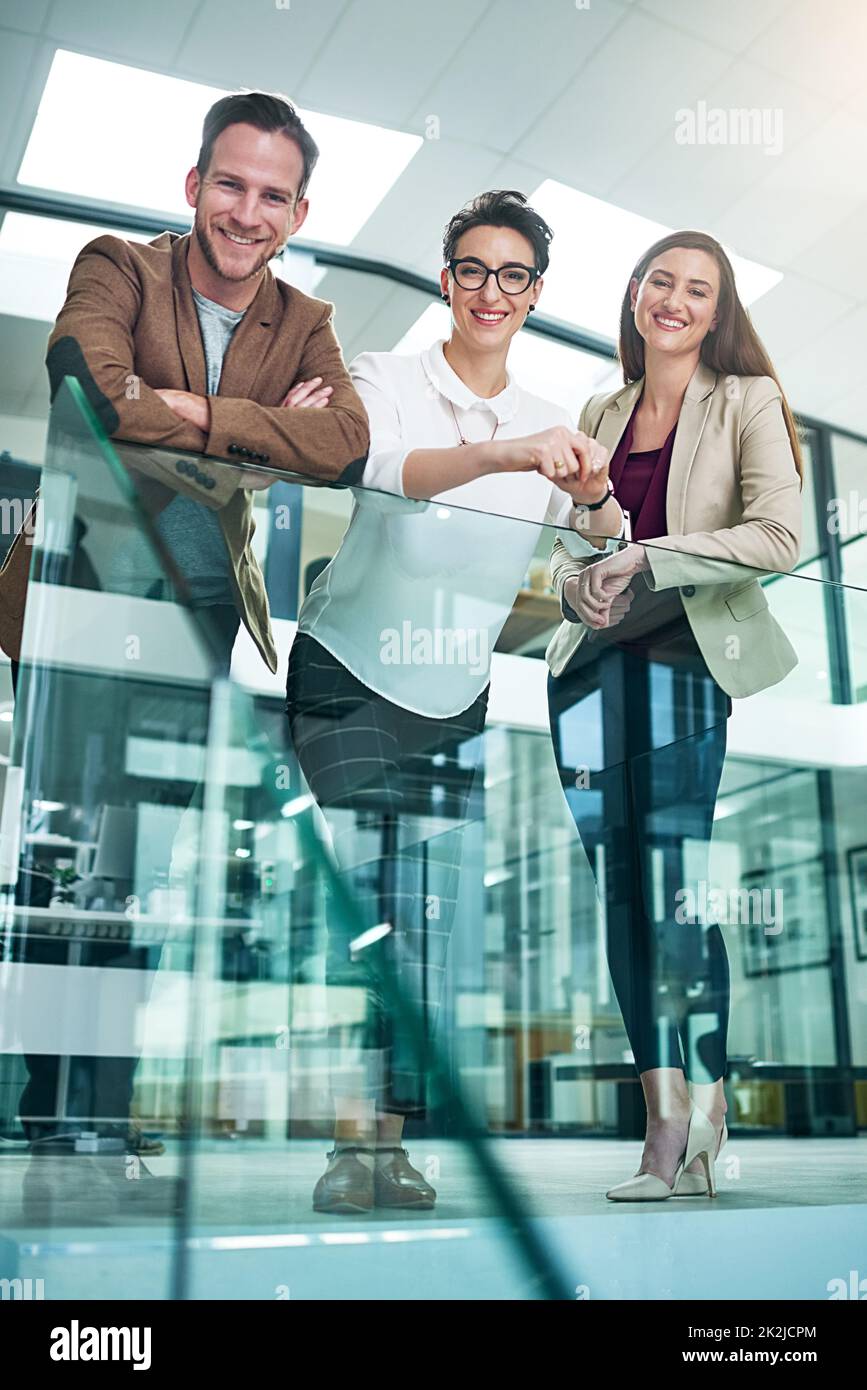 Were taking this company to the top. Portrait of a group of colleagues ...