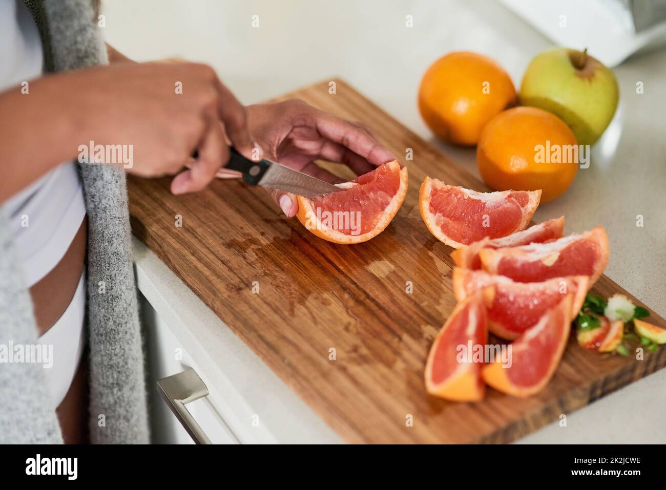 At home eat woman hi-res stock photography and images - Alamy