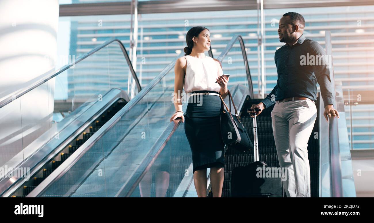 They hope to work together again in future. Cropped shot of two young ...