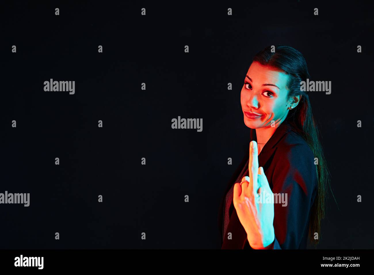 Showing the middle finger hi-res stock photography and images - Alamy