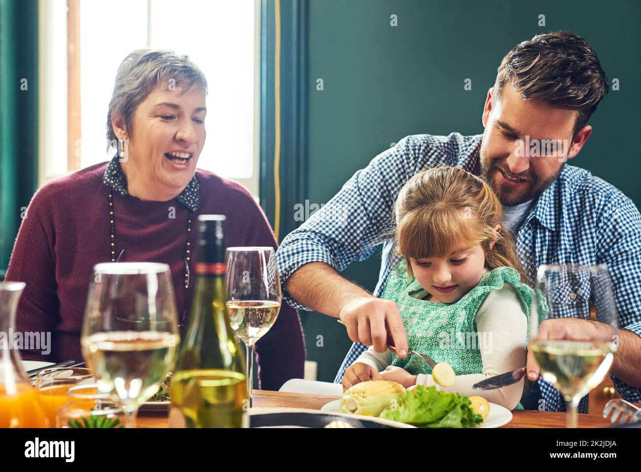 Children helping elderly hi-res stock photography and images - Alamy