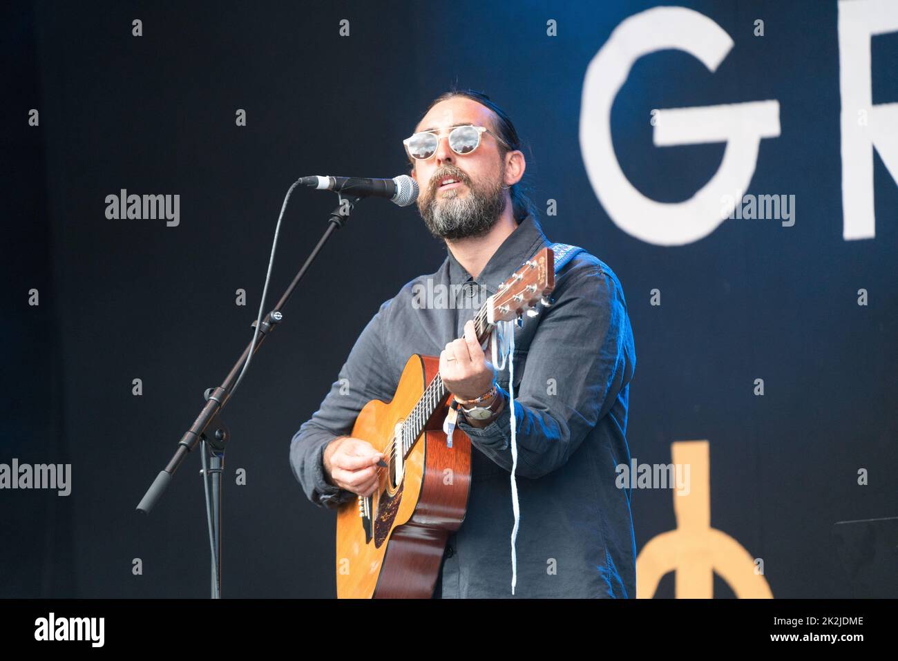 Charles Watson plays the Walled Garden Stage on Day Three of the Green ...