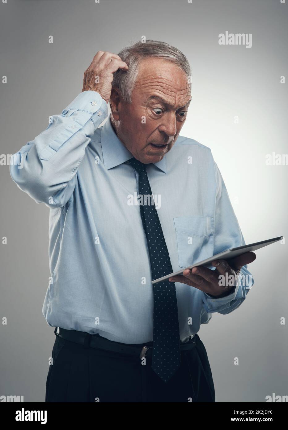 Confused Older Businessman