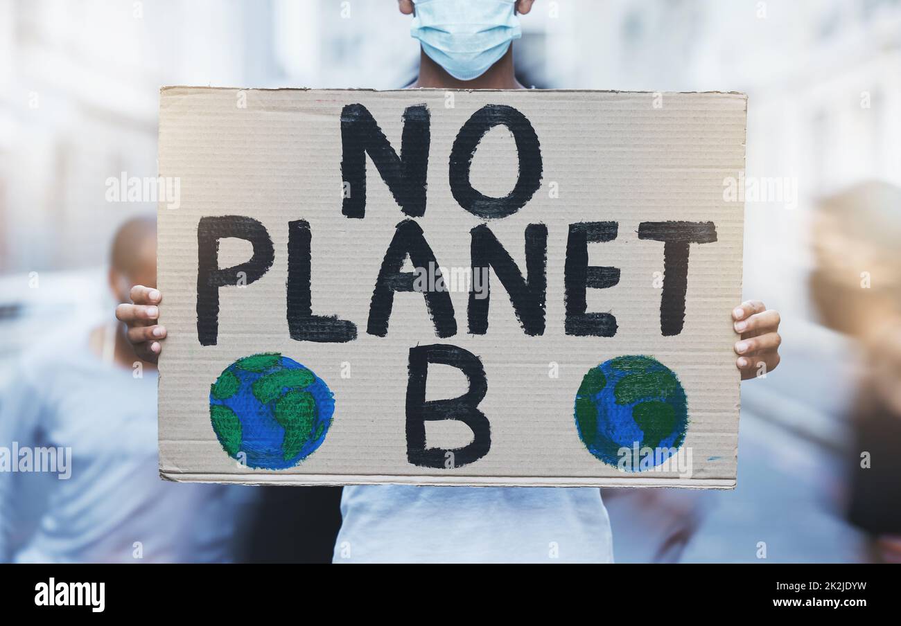 Climate change and protest poster for social change with environmental ...