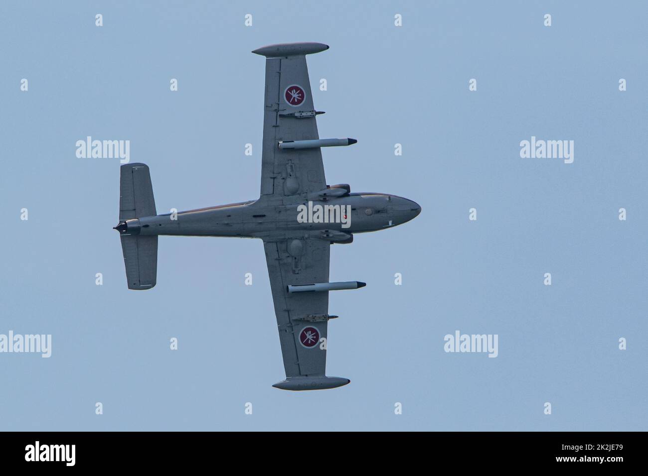 BAC Strikemaster displaying at Blackpool Air Show 2022 Stock Photo - Alamy