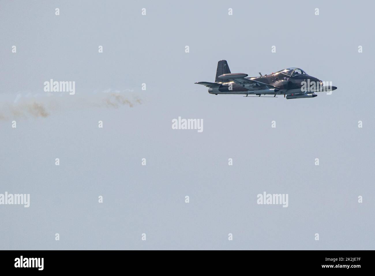 BAC Strikemaster displaying at Blackpool Air Show 2022 Stock Photo - Alamy